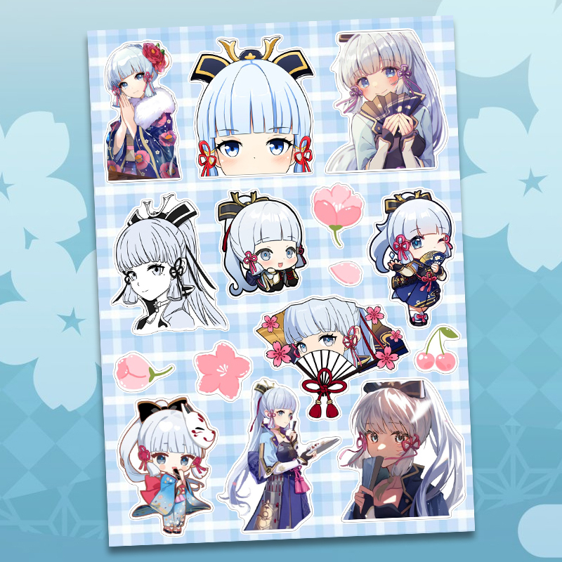 Jual KAMISATO AYAKA Stickers Genshin Impact Cyro Inazuma | Shopee Indonesia