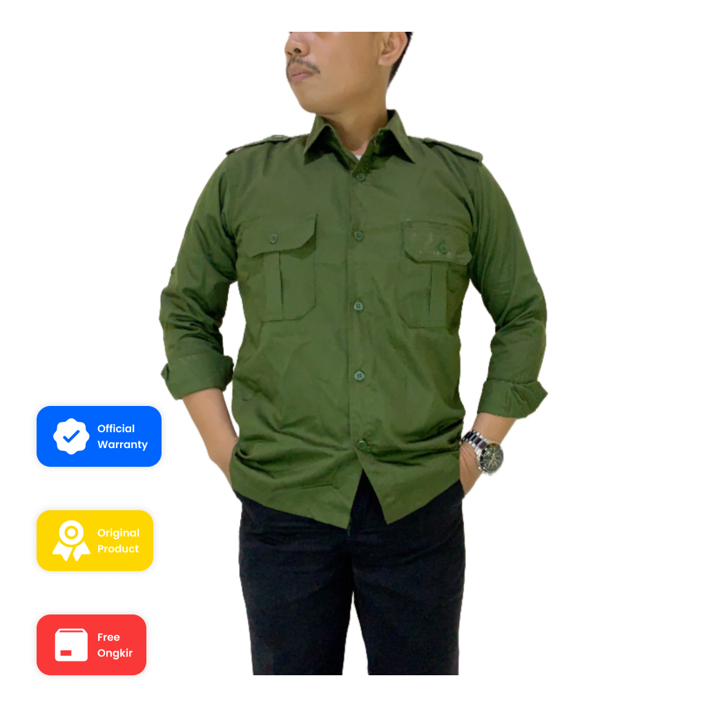 Jual Baju Kemeja PDL Lengan Panjang Seragam Kerja PNS Atasan Formal ...