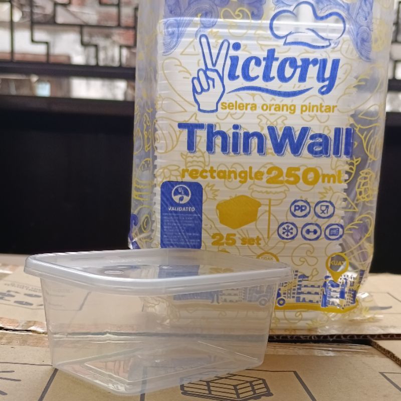 Jual Thinwall Rectangle 200 Ml 250 Ml And 300 Ml Kotak Makanan Food