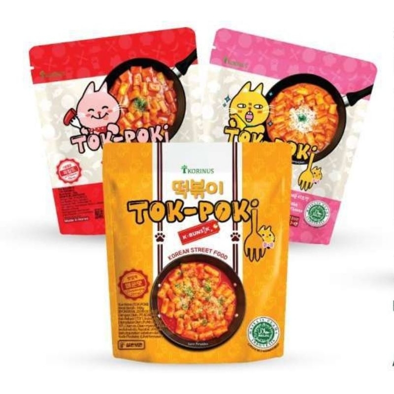 Jual Tokpoki Korinus K - Bunsik Tokpoki, Spicy Cheese, dan Mild Instant ...