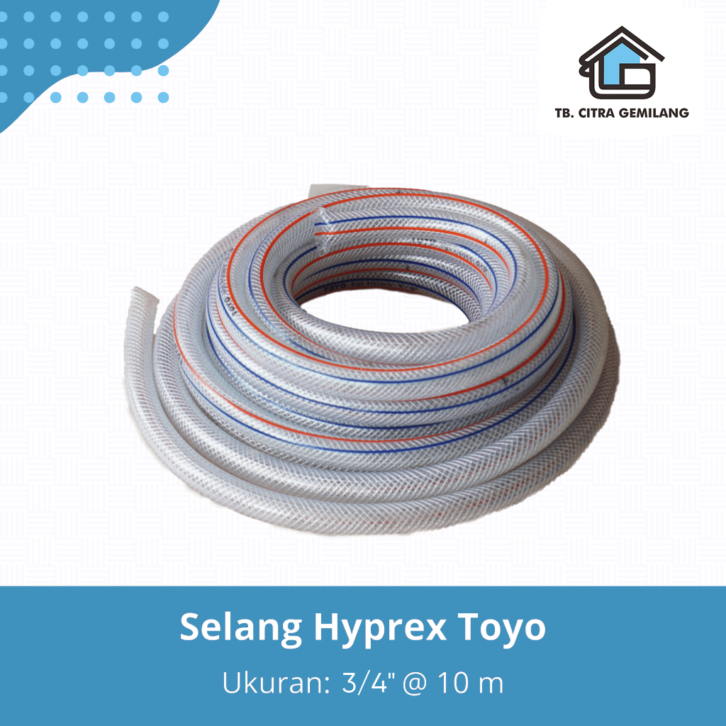 Jual Selang Air Benang TOYO 3/4" 10 Meter - Hiprex (High Pressure ...