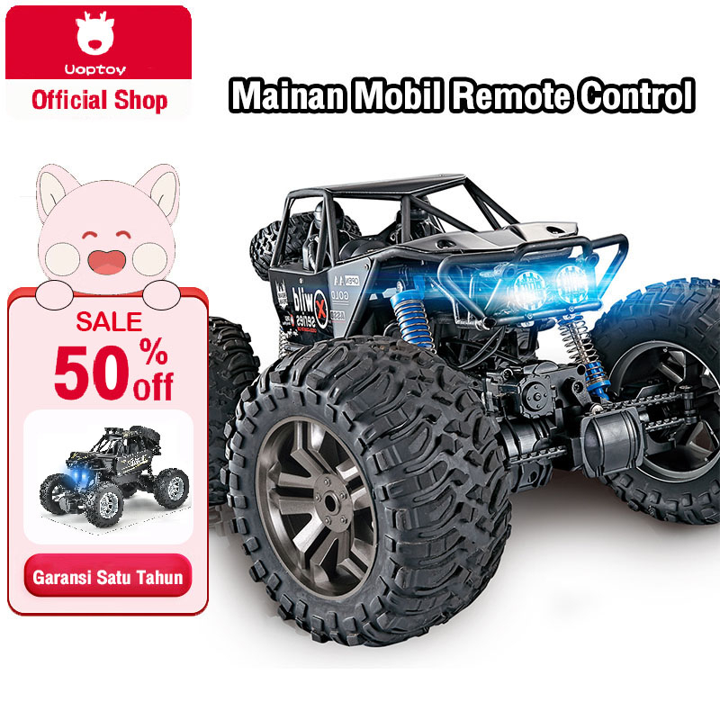 Jual Uoptoy Mainan Mobil Remote Control Off Road Alloy Climbing Car RC Rock Crawler Powerful 2 ...