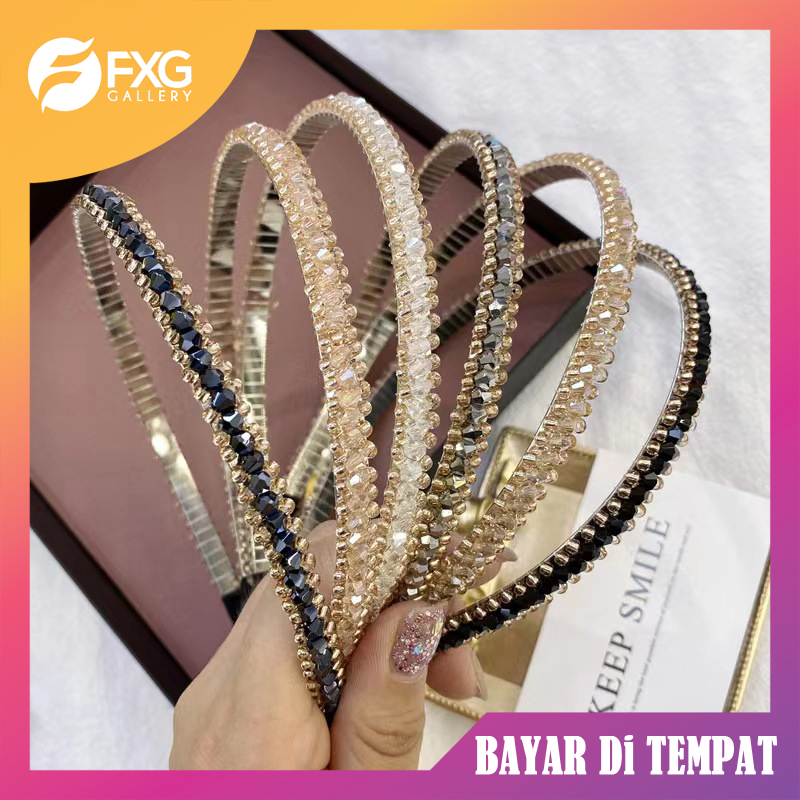 Jual FXG Bando Wanita Diamond Mutiara Bondu Rambut Fashion Korea Cantik ...