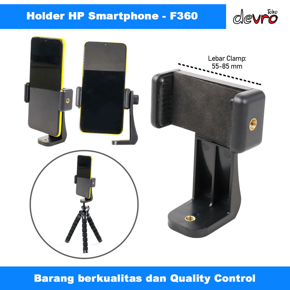 Jual Holder HP - Holder Smartphone Clip Bracket Holder Mount Tripod ...