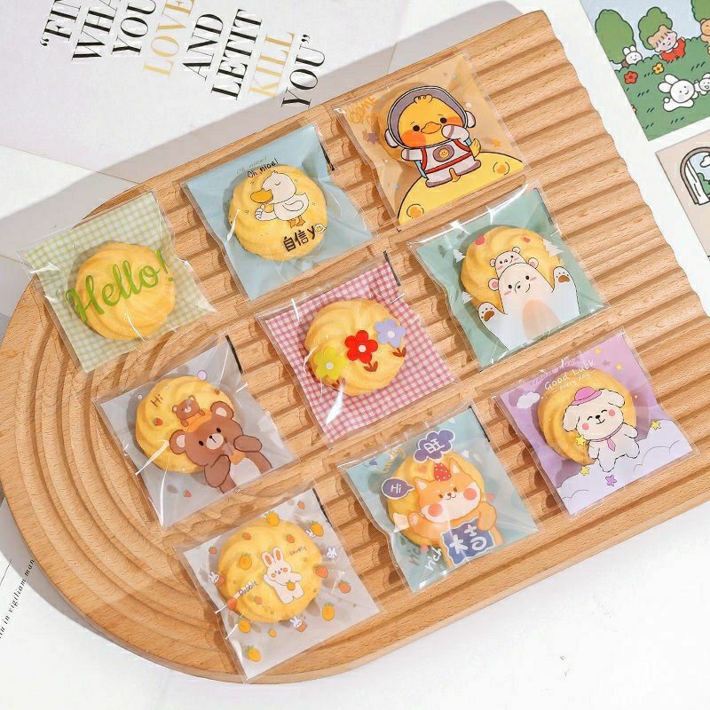 Jual Plastik packing cookies lucu kemasan lucu untuk goodie bag plastik ...