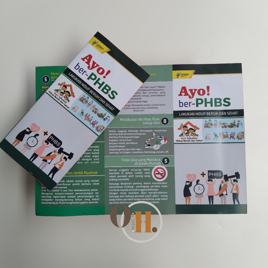 Jual Leaflet PHBS Rumah Tangga - Perilaku Hidup Bersih dan Sehat ...