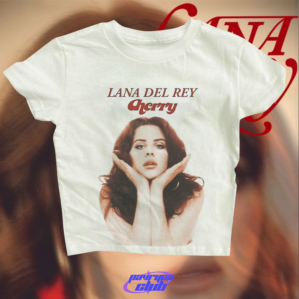 Jual Lana Del Rey Cherry baby tee crop top y2k | Shopee Indonesia