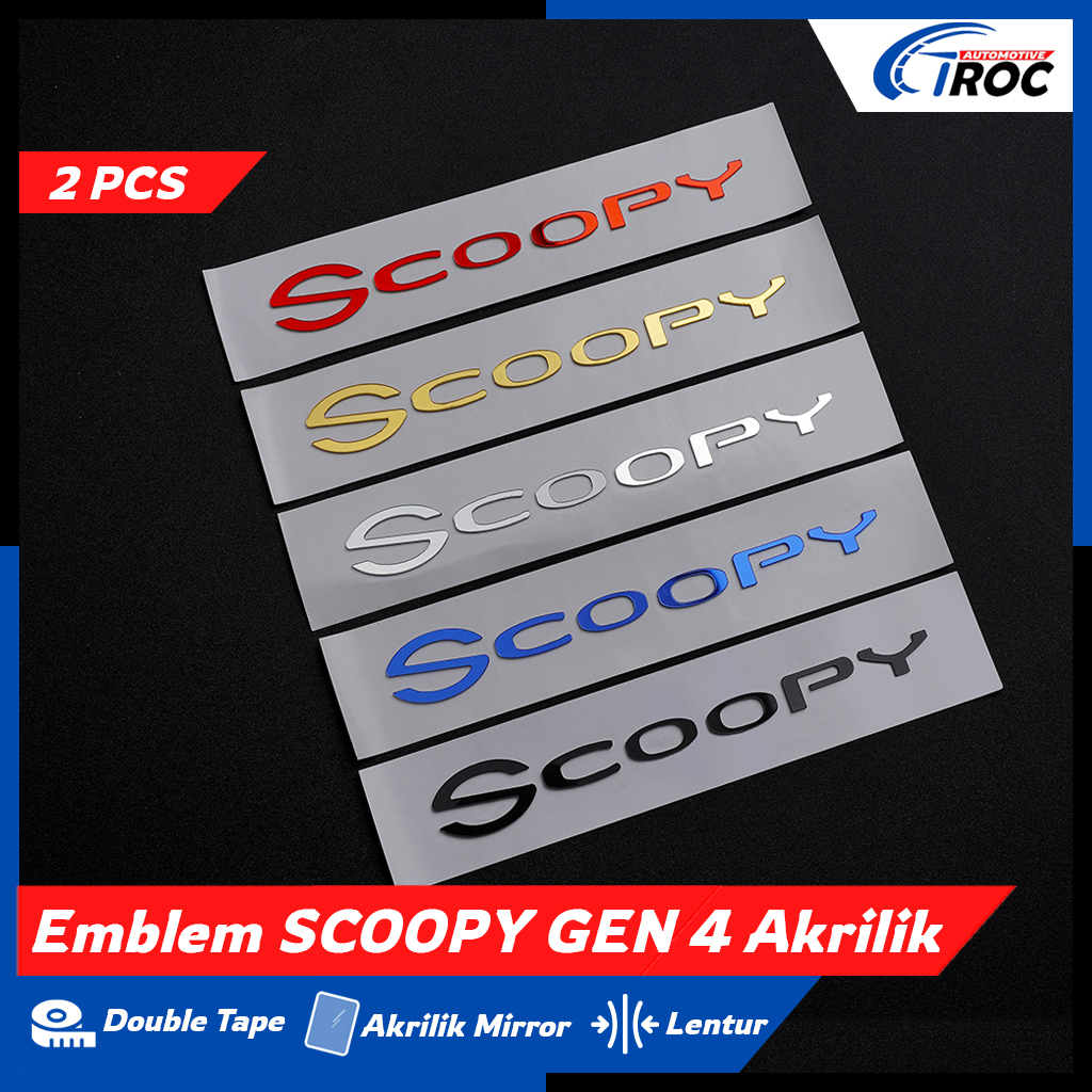 Jual 2PCS STIKER SCOOPY TIMBUL EMBLEM SCOOPY LOGO SCOOPY 2015 - 2017 3D ...