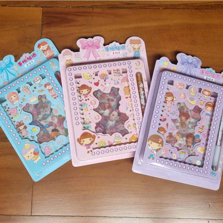 Jual Waterproof Book Sticker Besar ( 12 lembar + Cutter Pen ) Buku ...