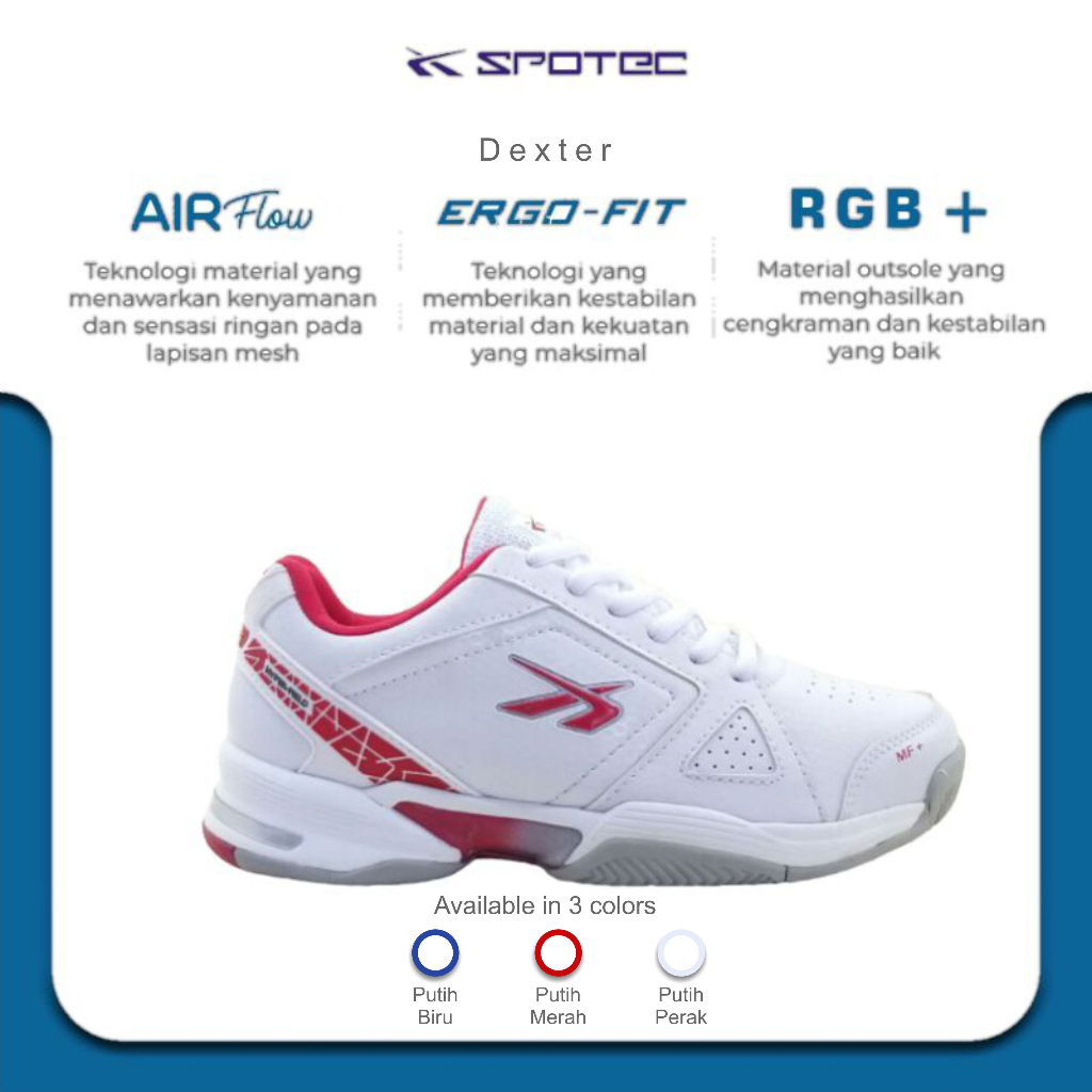 Jual SPOTEC Sepatu TENIS Artikel DEXTER SIZE BESAR | Shopee Indonesia