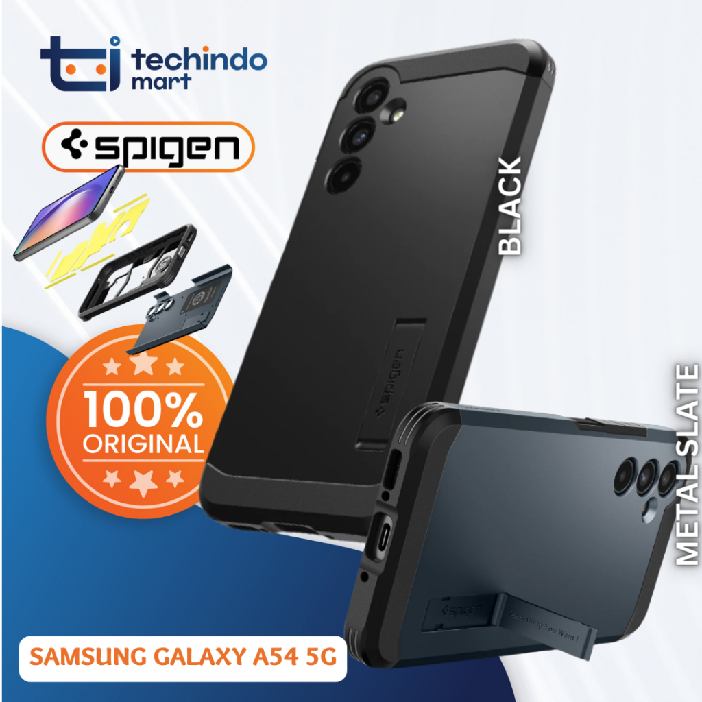 Jual Case Samsung Galaxy A54 5G Spigen Tough Armor Anti Shock Stand Casing | Shopee Indonesia