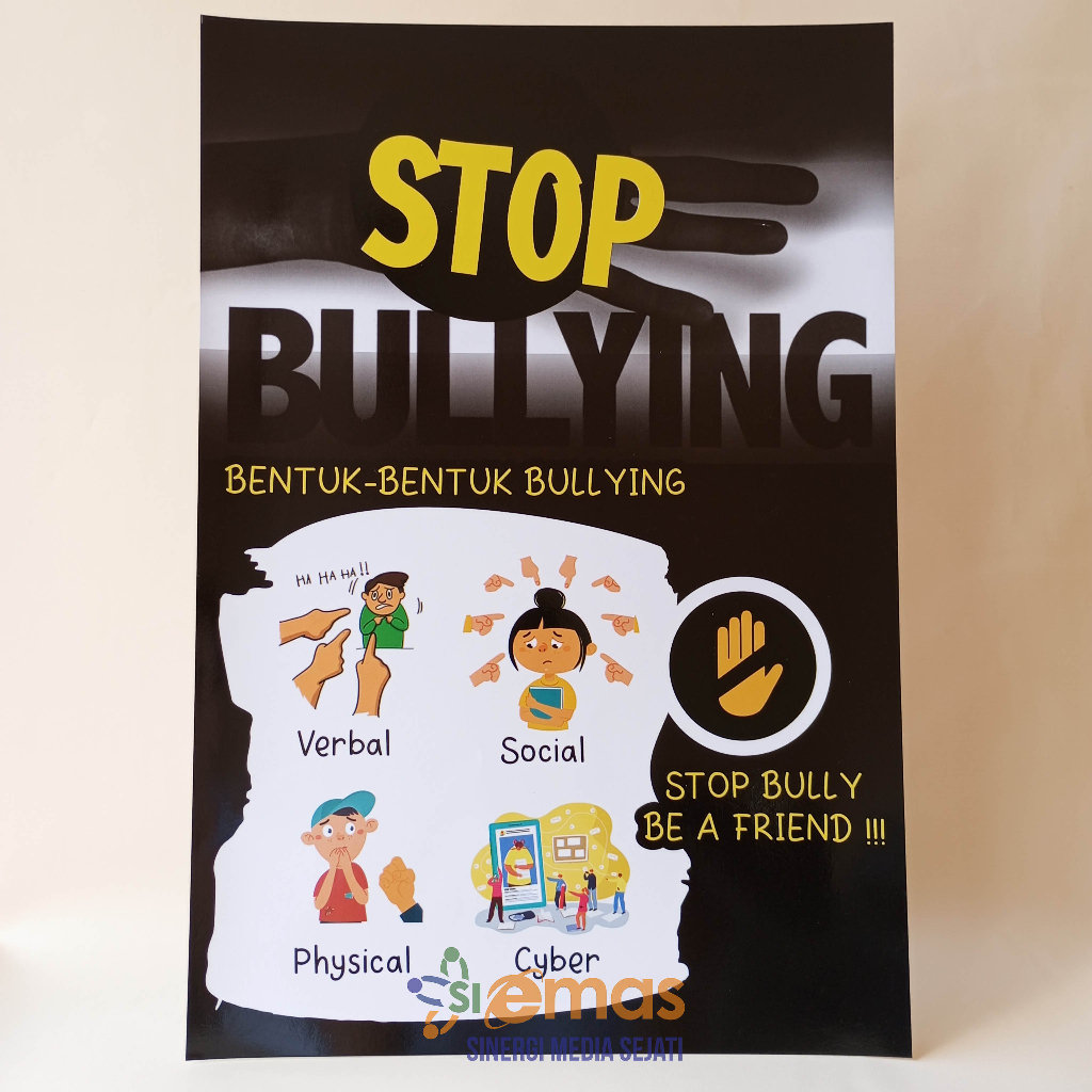 Jual Poster Sekolah | Poster Stop Bullying | Poster Stop Bullying (4 ...