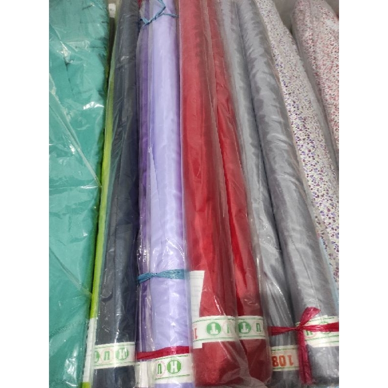Jual Kain Satin abutai / peles bidang 115cm harga per meter | Shopee ...