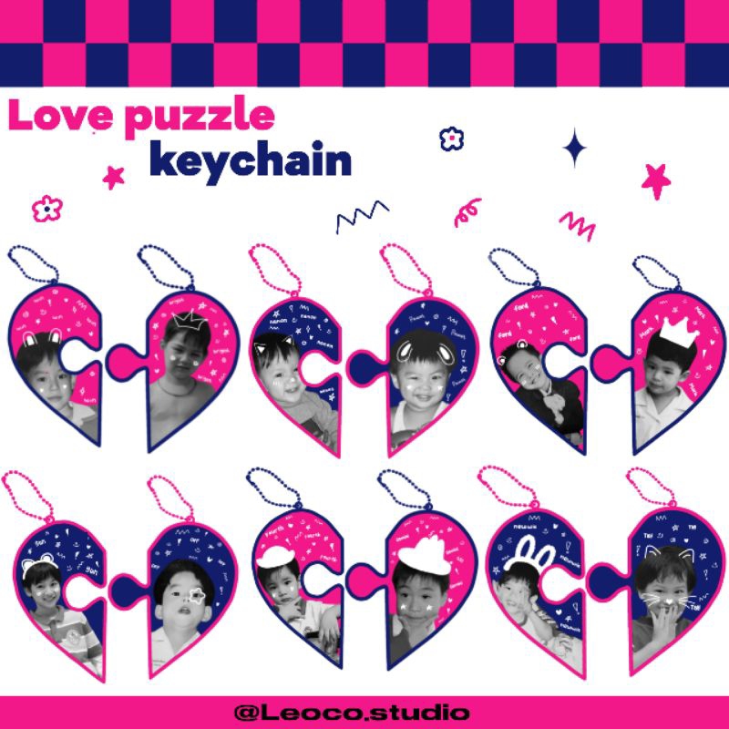 Jual [OPEN PO!] LOVE PUZZLE KEYCHAIN BY LEOCO.STUDIO (@markpkk_) BISA CUSTOM FOTO!! TOLONG BACA ...