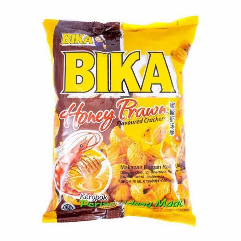 Jual Bika Snack Malaysia Aneka Rasa Cemilan Kerupuk Bika 70gr | Shopee ...