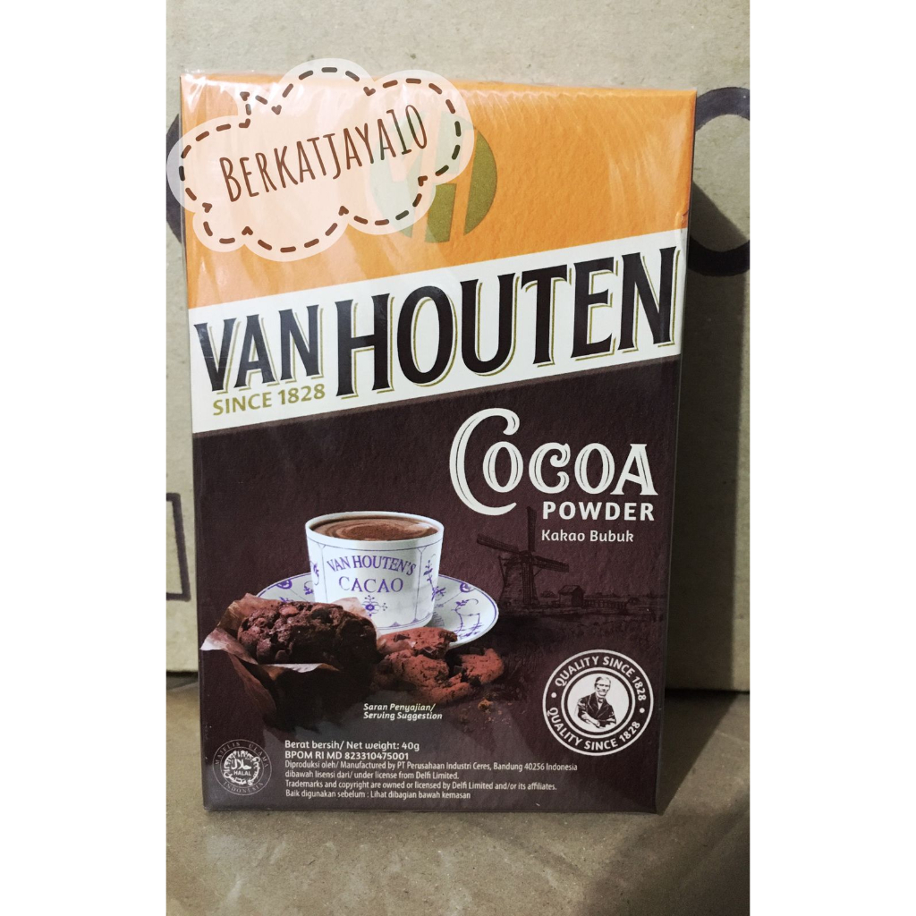 Jual VAN HOUTEN 40 Gram Coklat Bubuk Cocoa Powder Murah | Shopee Indonesia