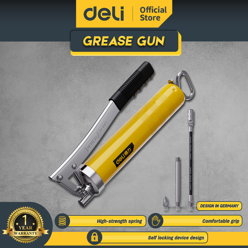 Jual Deli Grease Gun/Pompa Gemuk 400CC 4500/6000 psi Untuk Oli DL260X ...