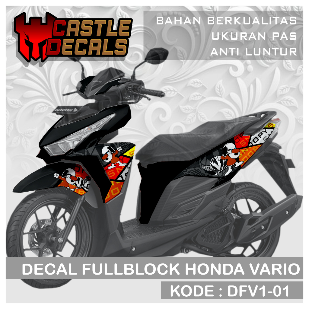 Jual STIKER DECAL VARIO STICKER FULL BLOK 2015/2016 - DFV01 | Shopee ...