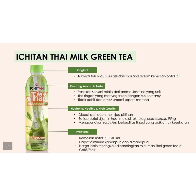 Jual ichitan thai milk green tea | Shopee Indonesia