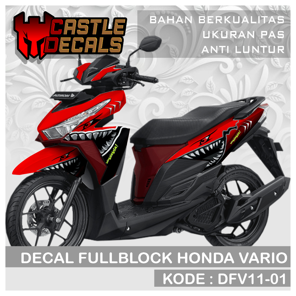 Jual STIKER DECAL VARIO STICKER FULL BLOK 2015/2016 - DFV11 | Shopee ...