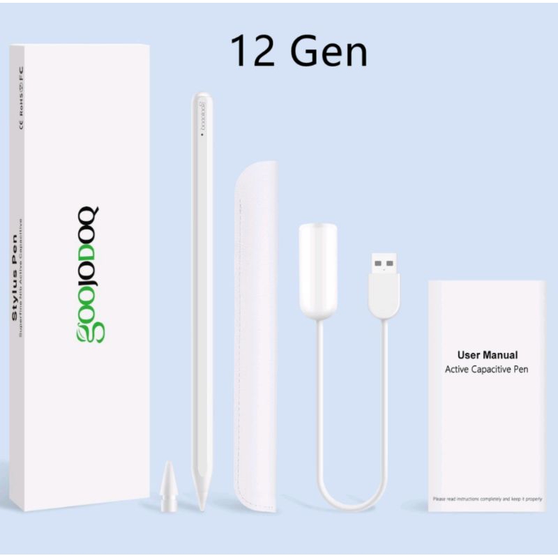 Jual GOOJODOQ Stylus Pen 12th Gen Stylus Pencil with Palm Rejection for ...