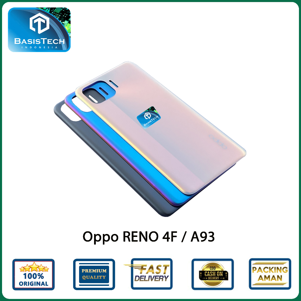 Jual BACKDOOR OPPO RENO 4F A93 BASISTECH ORIGINAL QUALITY | Shopee ...