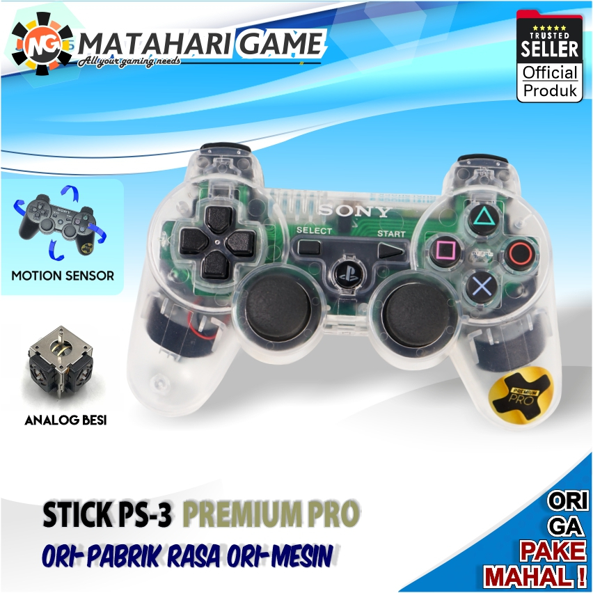 Jual Stik Stick PS3 PREMIUM PRO Sixaxis Motion Sensor +Analog Besi ...