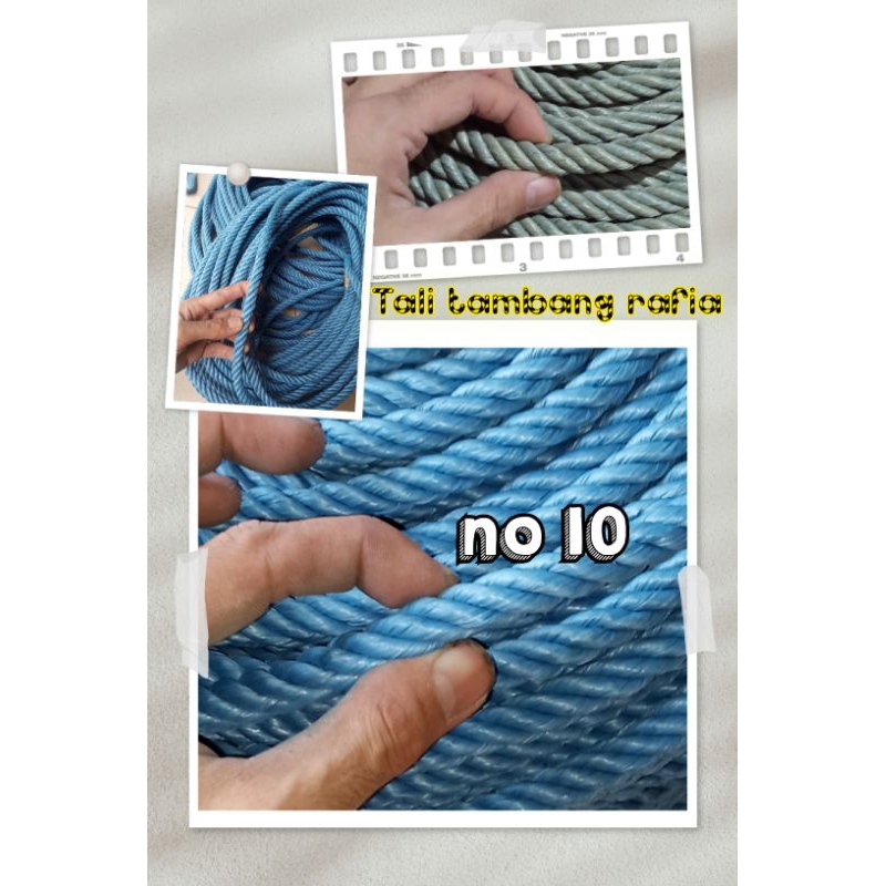 Jual Tali tambang rafia no 10 mm.. harga per ikat... panjang 30 meter ...