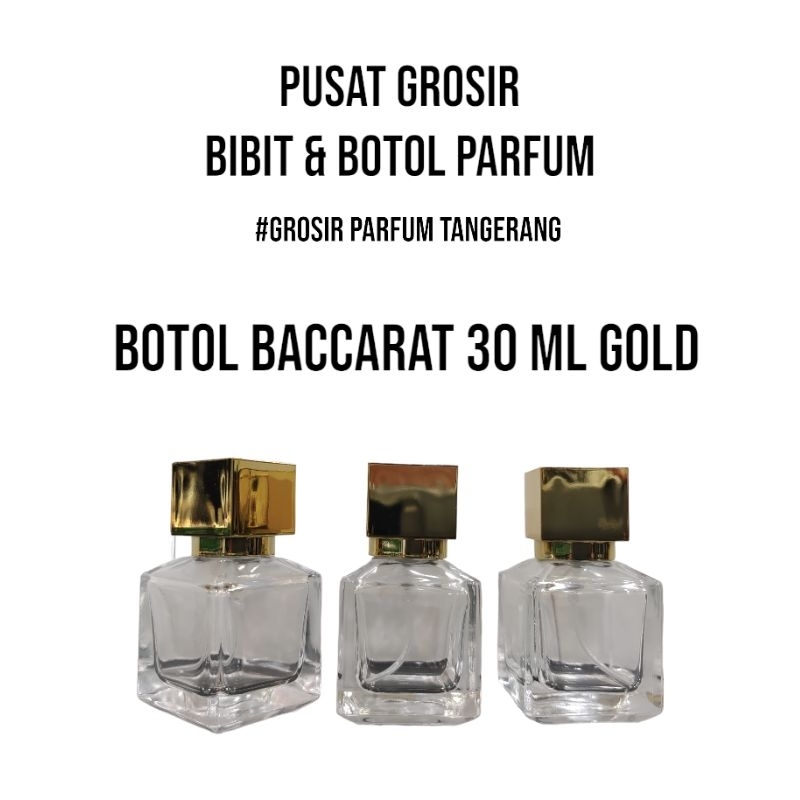 Jual [ LUSIN ] BOTOL SPRAY BACCARAT 29 ML TUTUP GOLD . DRAT / PUTAR ...