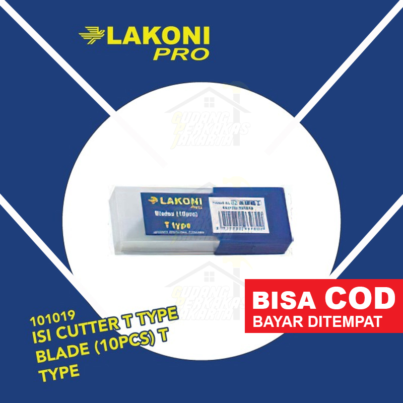 Jual Mata Pisau Cutter Tipe T 101019 T Type Blade LAKONI PRO | Shopee ...