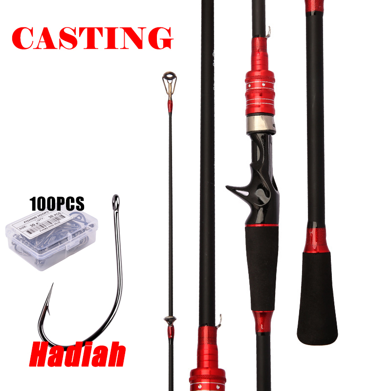 Jual joran casting Carbon Fiber Max Drag 20kg Spinning Fishing Rod Baitcasting Fishing Pole 2 ...