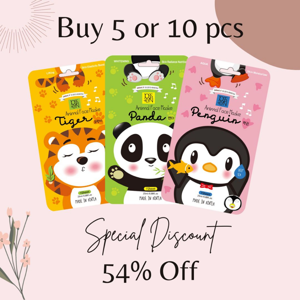Jual K- Sheet Mask KOREA JOSSLYN Natural Face Mask - Masker Wajah Korea ...