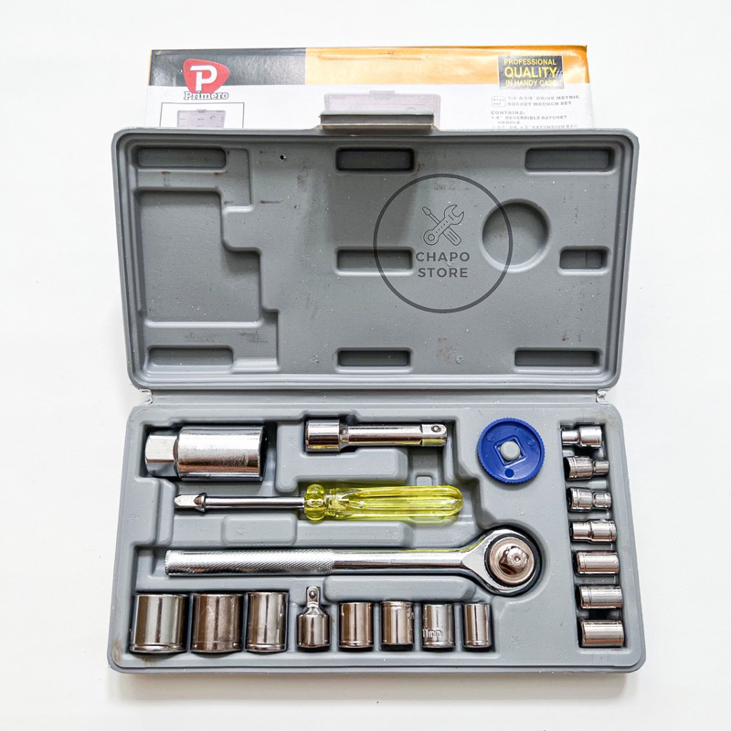 Jual Primero kunci sok sock shock socket set 21pcs hand socket set KTP | Shopee Indonesia