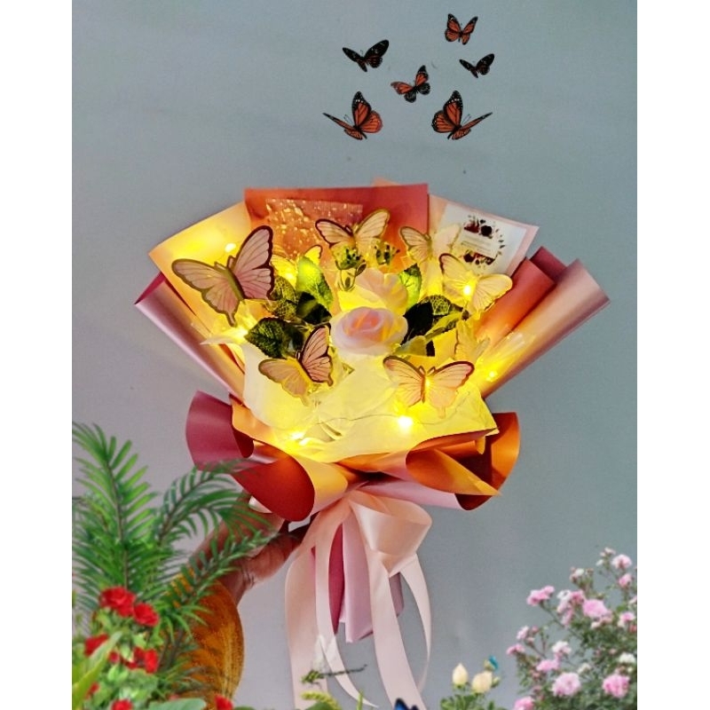 Jual Viral Bouquet Butterfly Kupu Kupu Buket Bunga Cantik Wisuda ...