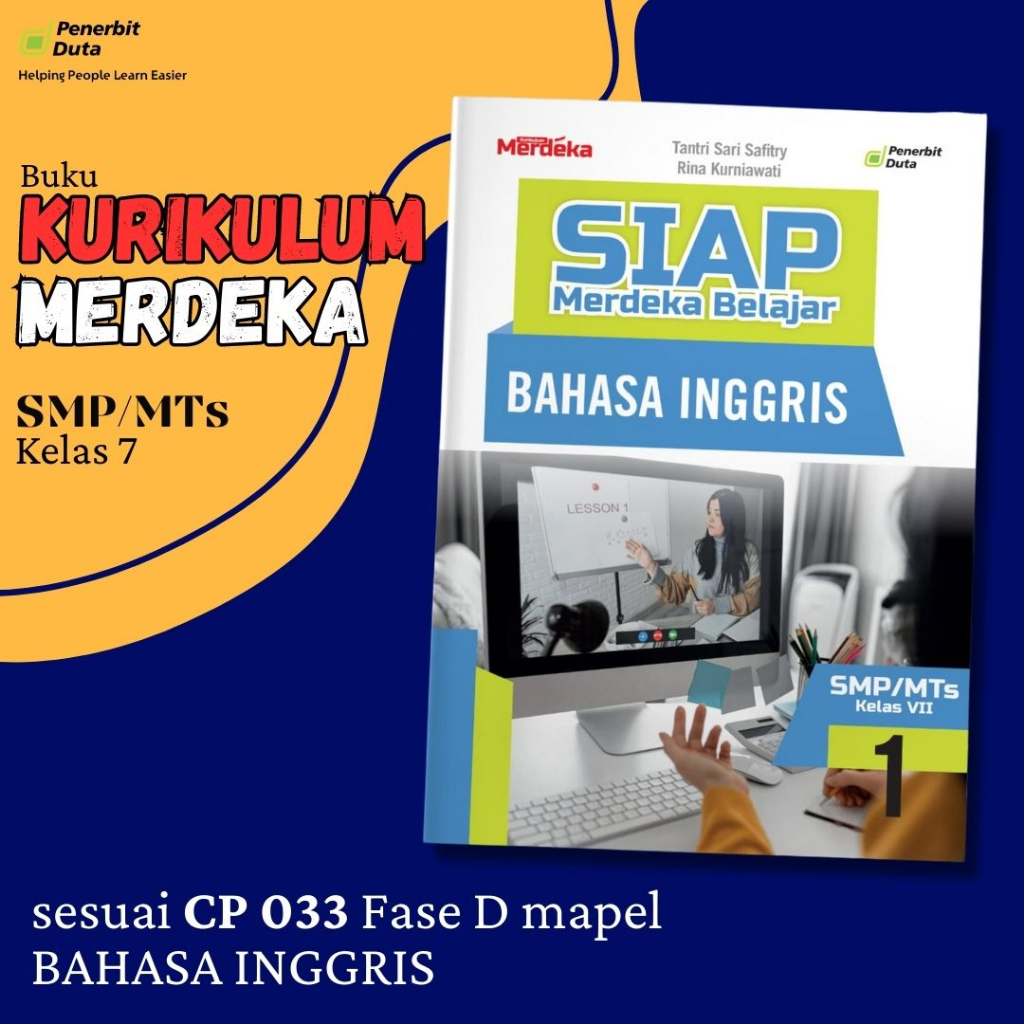 Jual Siap Merdeka Belajar Bahasa Inggris SMP/MTs Kelas 7 Kurikulum Merdeka | Shopee Indonesia