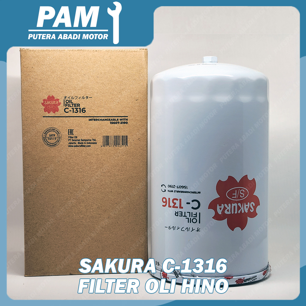 Jual Filter Oli Hino Lohan tipe C-1316 Sakura | Shopee Indonesia
