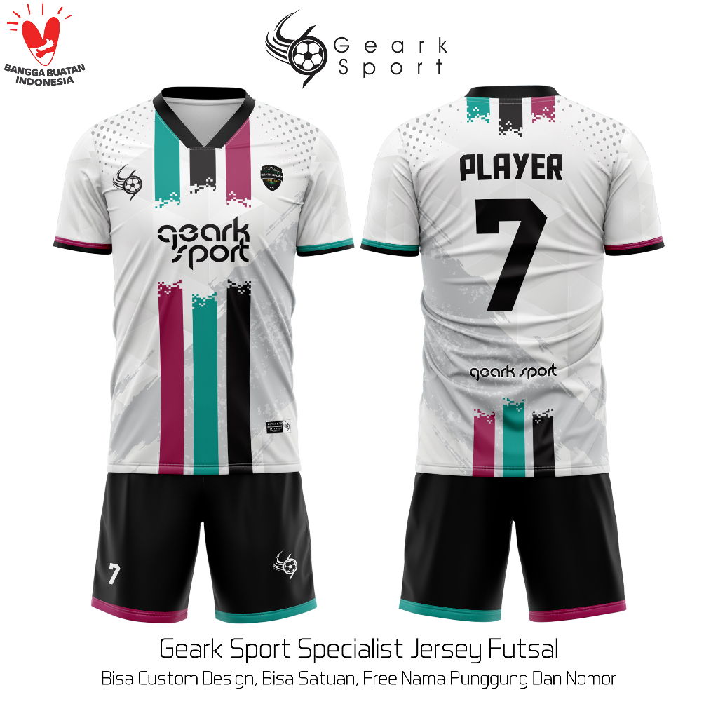 Jual Jersey Futsal / Sepak Bola STRIPLINE ABSTRACT Terbaru Full ...