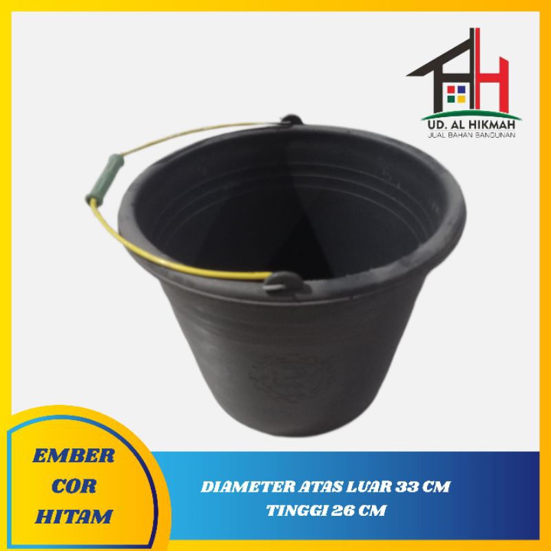 Jual Ember Cor 20 Hitam Ember Timba Plastik Anti Pecah DJP 20 | Shopee ...