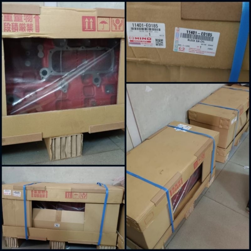 Jual BLOCK ENGINE ASSY J08C 11401-E0185 ASLI JAPAN BLOK MESIN TRUCK BUS ...