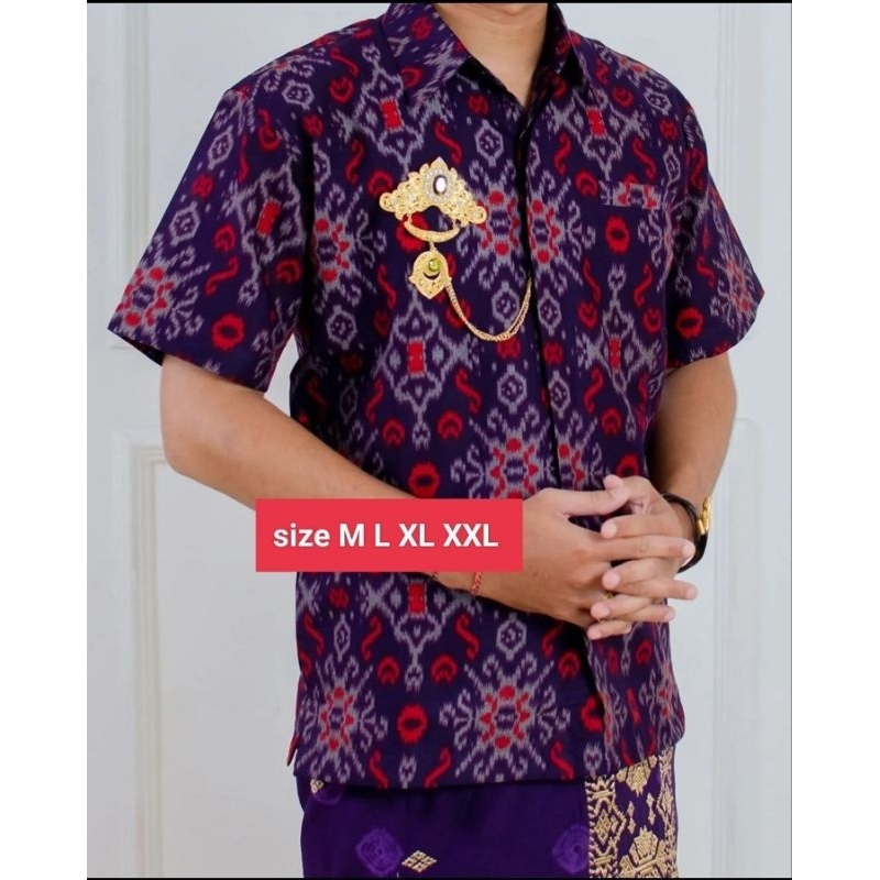 Jual Kemeja Endek Pria//Kemeja Kantor Pria//Kemeja Kerja Pria | Shopee ...