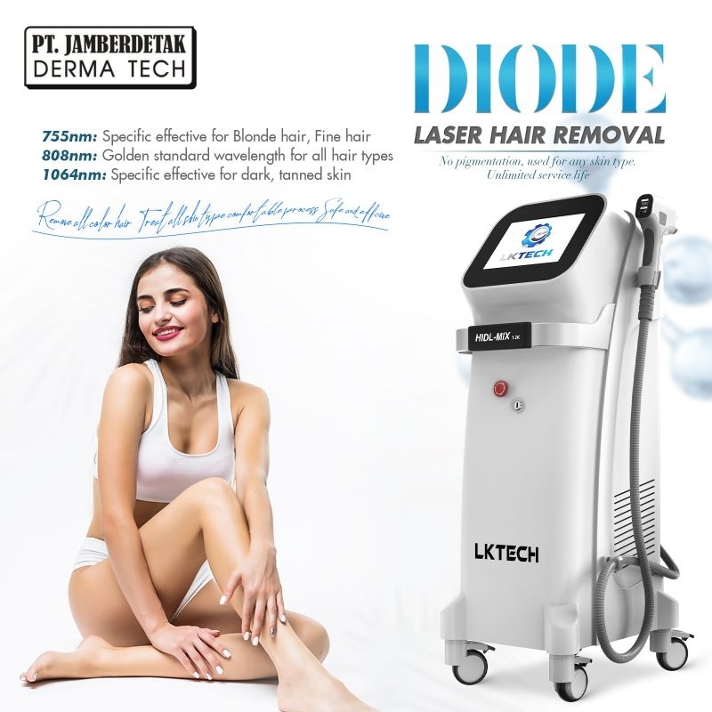 Jual Kemenkes RI Resgistered laser diode 808 nm 755 nm 1064 nm brand LKtech hair removal ...