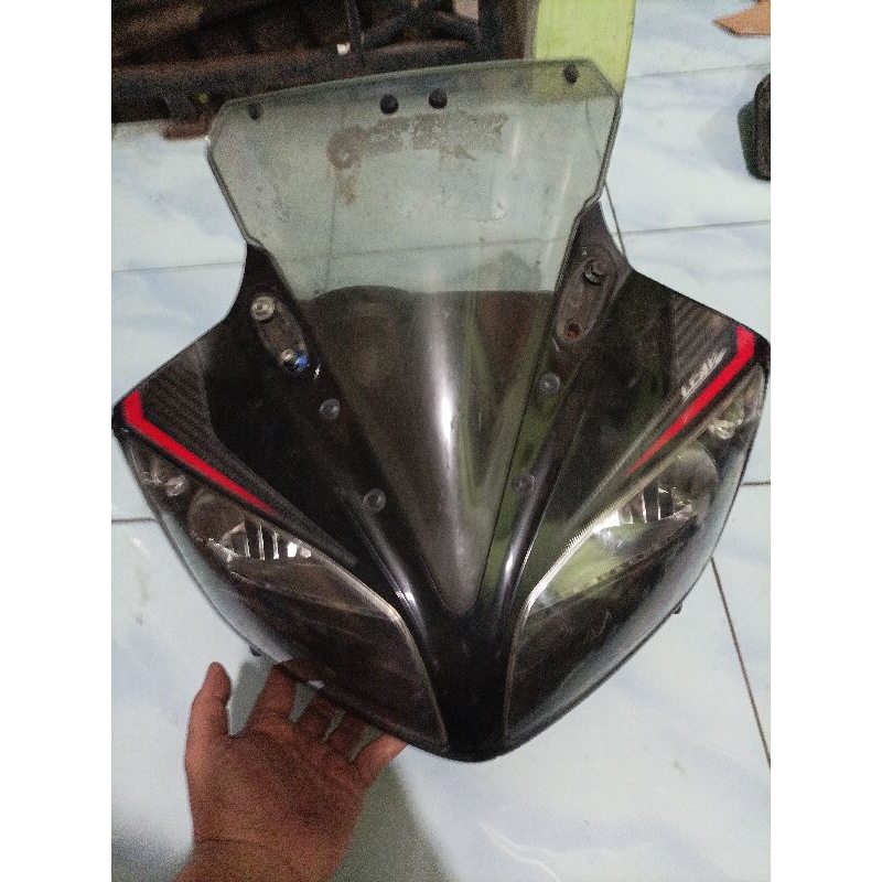 Jual Headlamp lampu depan motor yamaha R15 v2 original copotan minus di ...