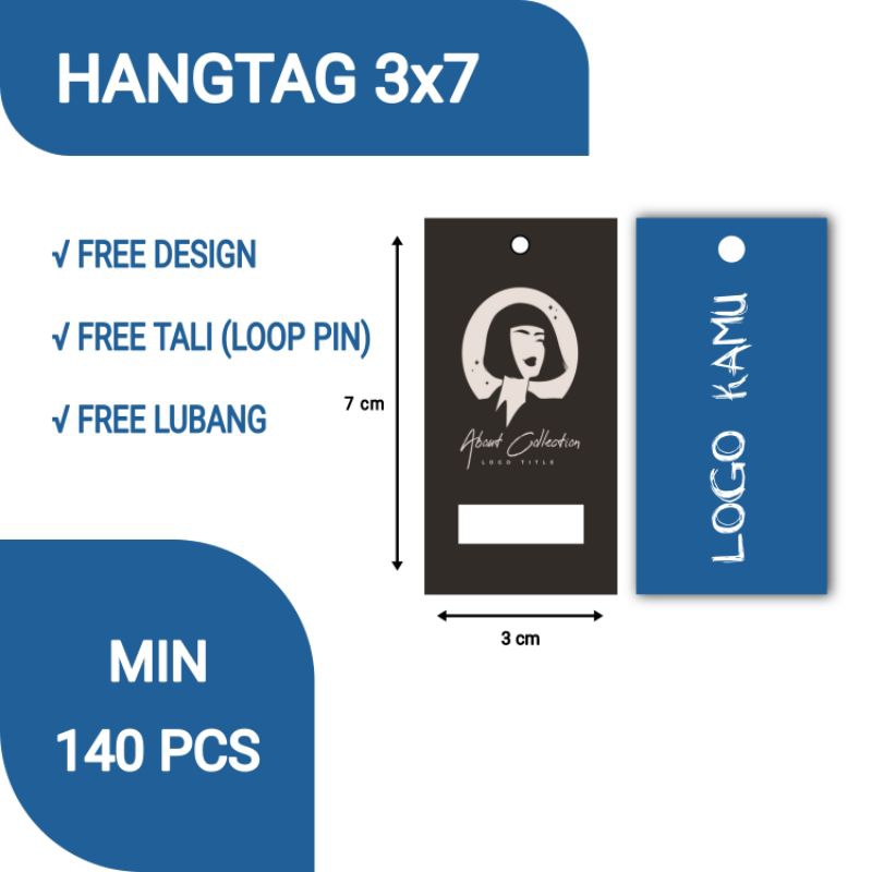 Jual handtag hangtag label baju hantag custom price tag tag label baju ...