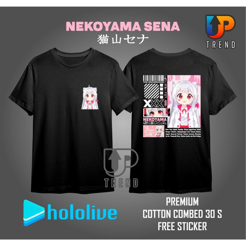 Jual KAOS VTUBER NEKOYAMA SENA / KAOS PREMIUM UPTREND ANIME VTUBER ...