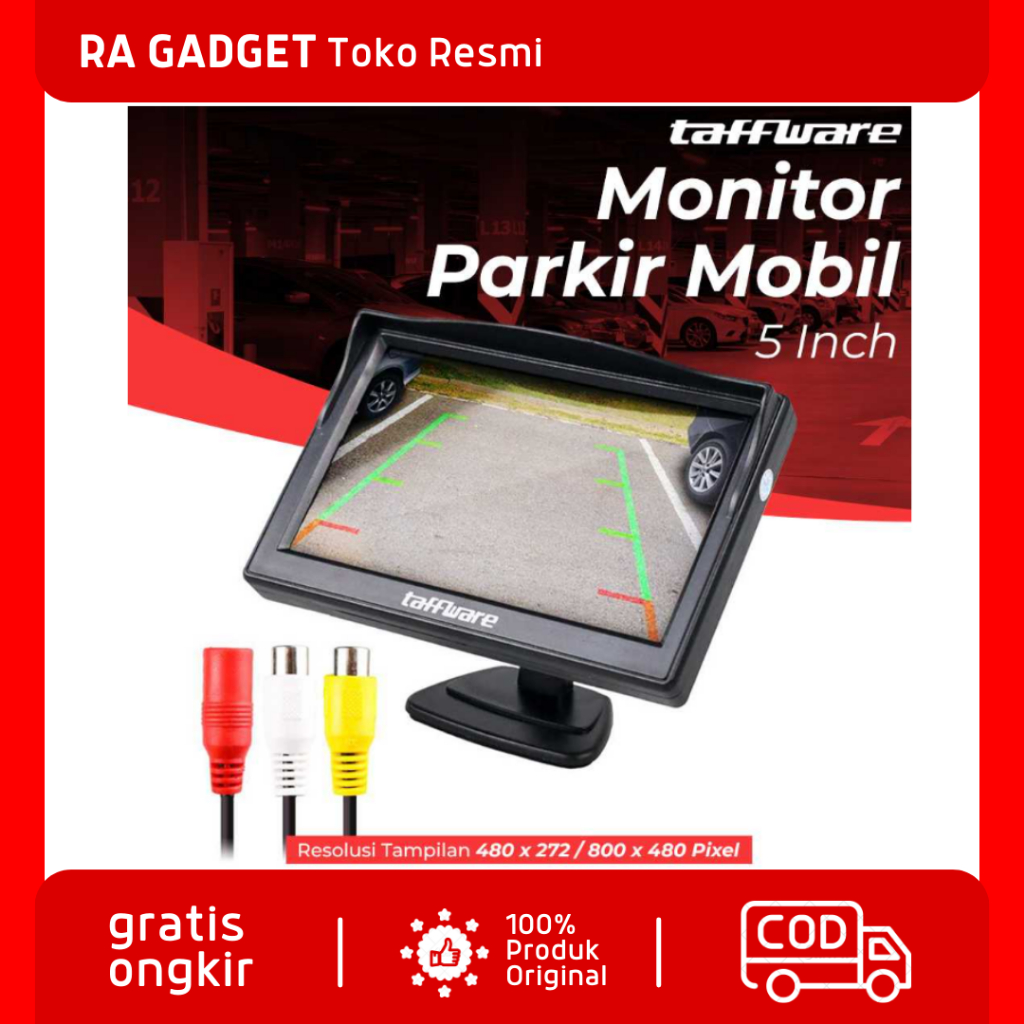 Jual Monitor Rear View Parkir Mobil TFT LCD 5 Inch / Layar Monitor Lcd ...