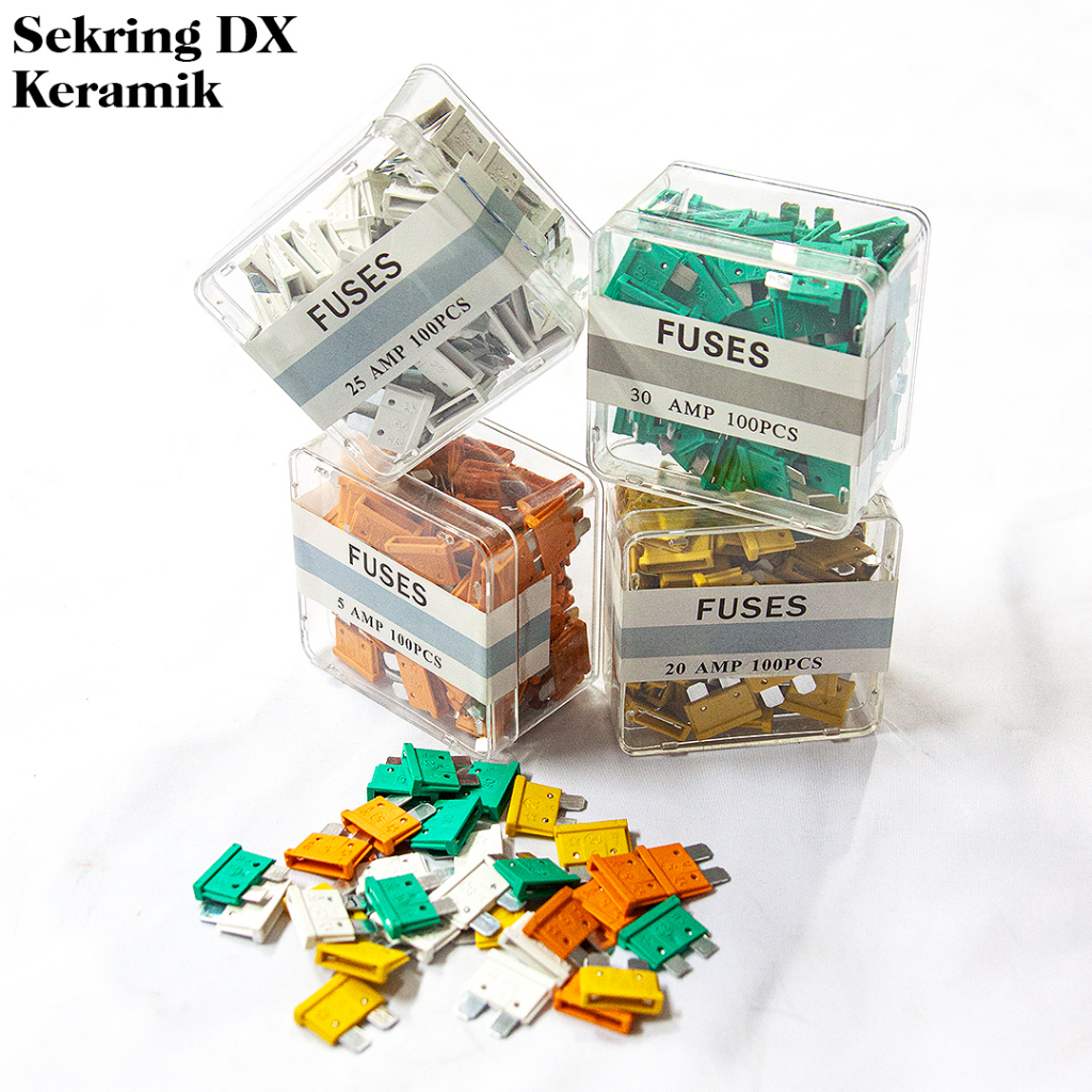 Jual Sekring Fuse Sikring Dx Tancap Besar Bahan Keramik Mobil Motor 1 ...