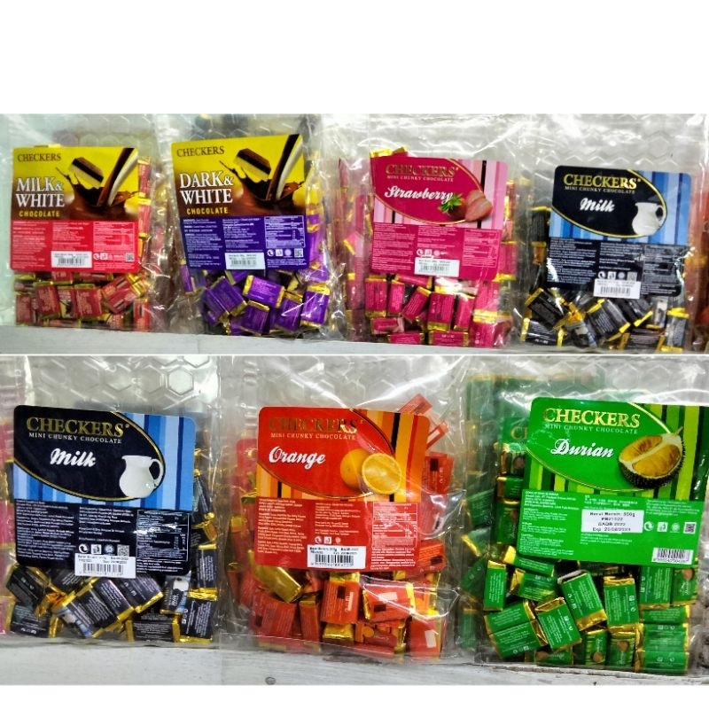 Jual Checkers Mini Chunky Chocolate / Cokelat Susu Malaysia / Milk ...
