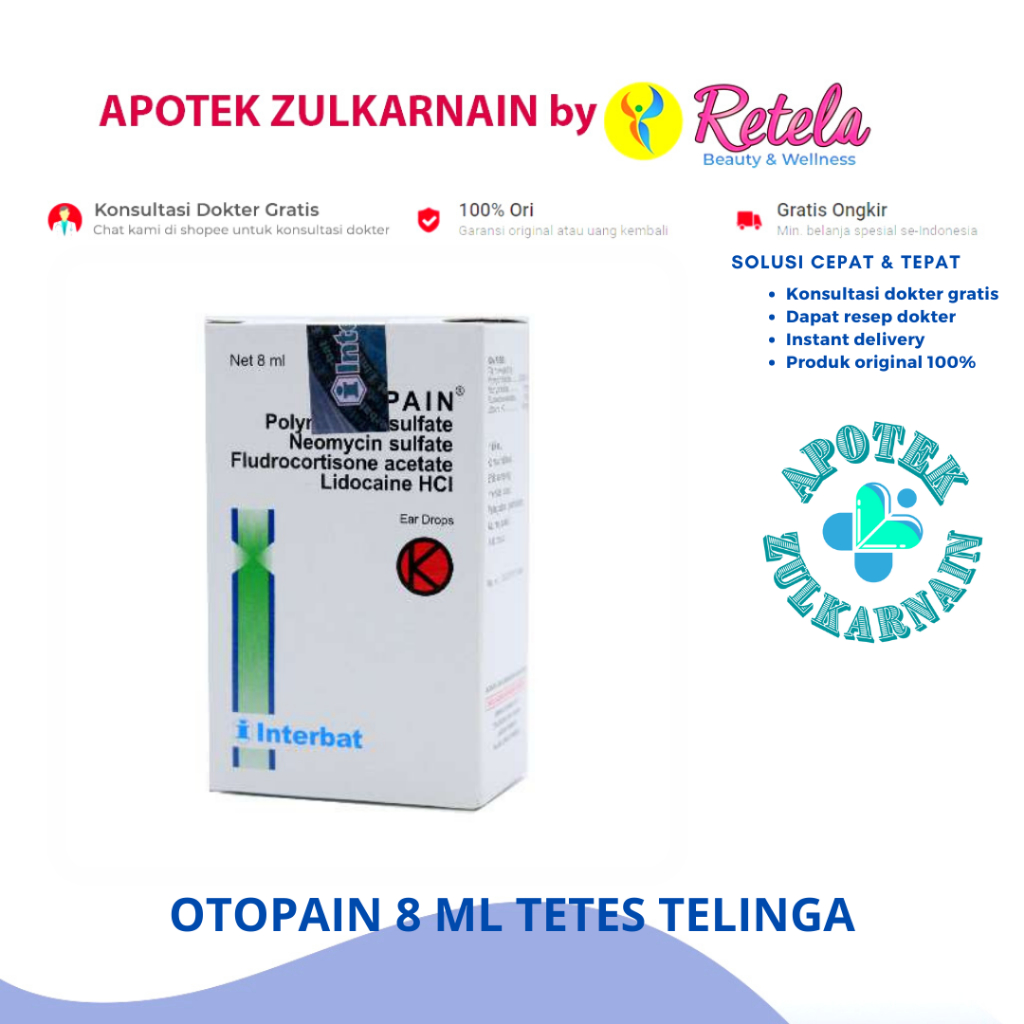 Jual Otopain Ear Drops 8Ml | Shopee Indonesia