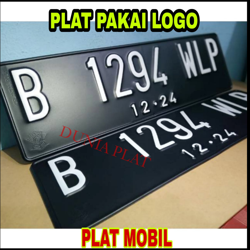 Jual PLAT NOMOR MOBIL HITAM STANDAR | Shopee Indonesia