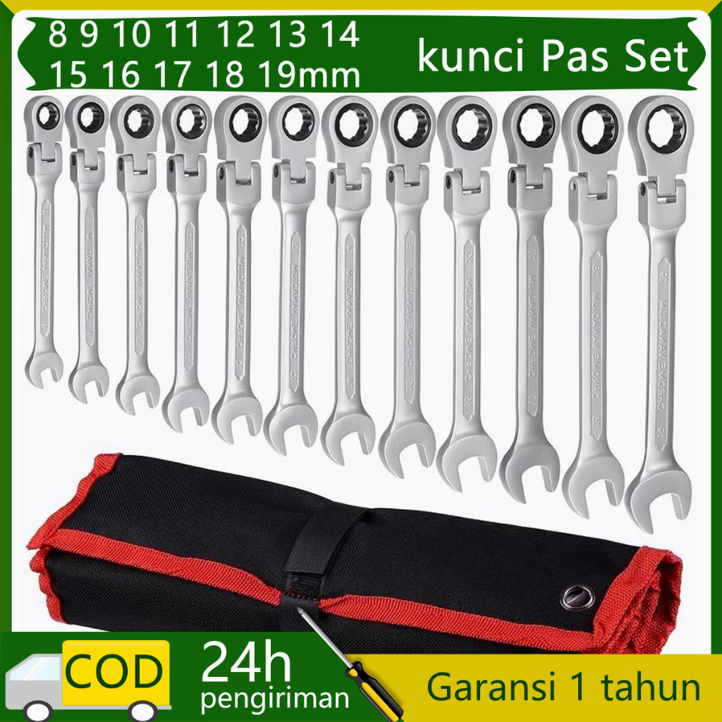 Jual Kombinasi Ratchet Wrench Dengan Kepala Fleksibel Alat Ratchet ...